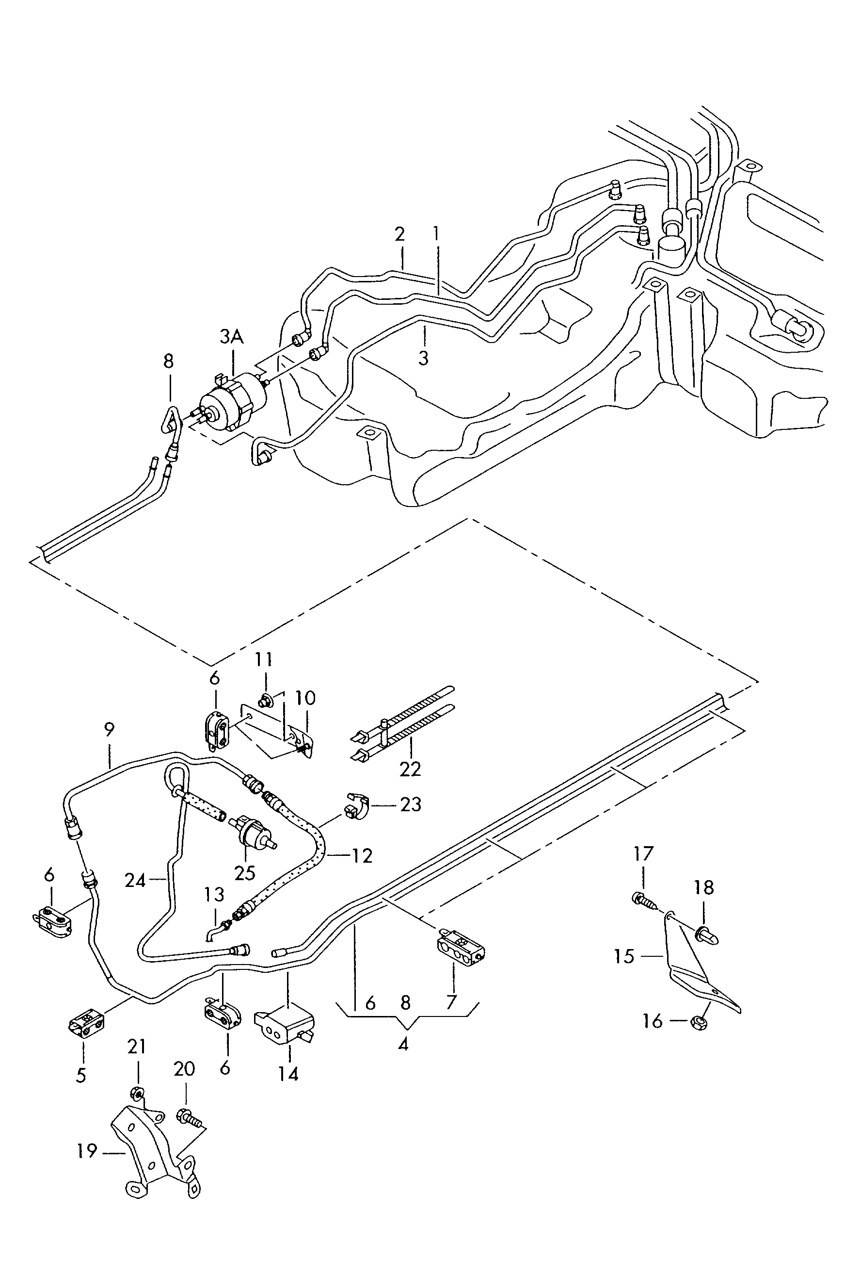 201 - Fuel tank; uction jet pump; Fuel line; Fuel filter; Activated ...