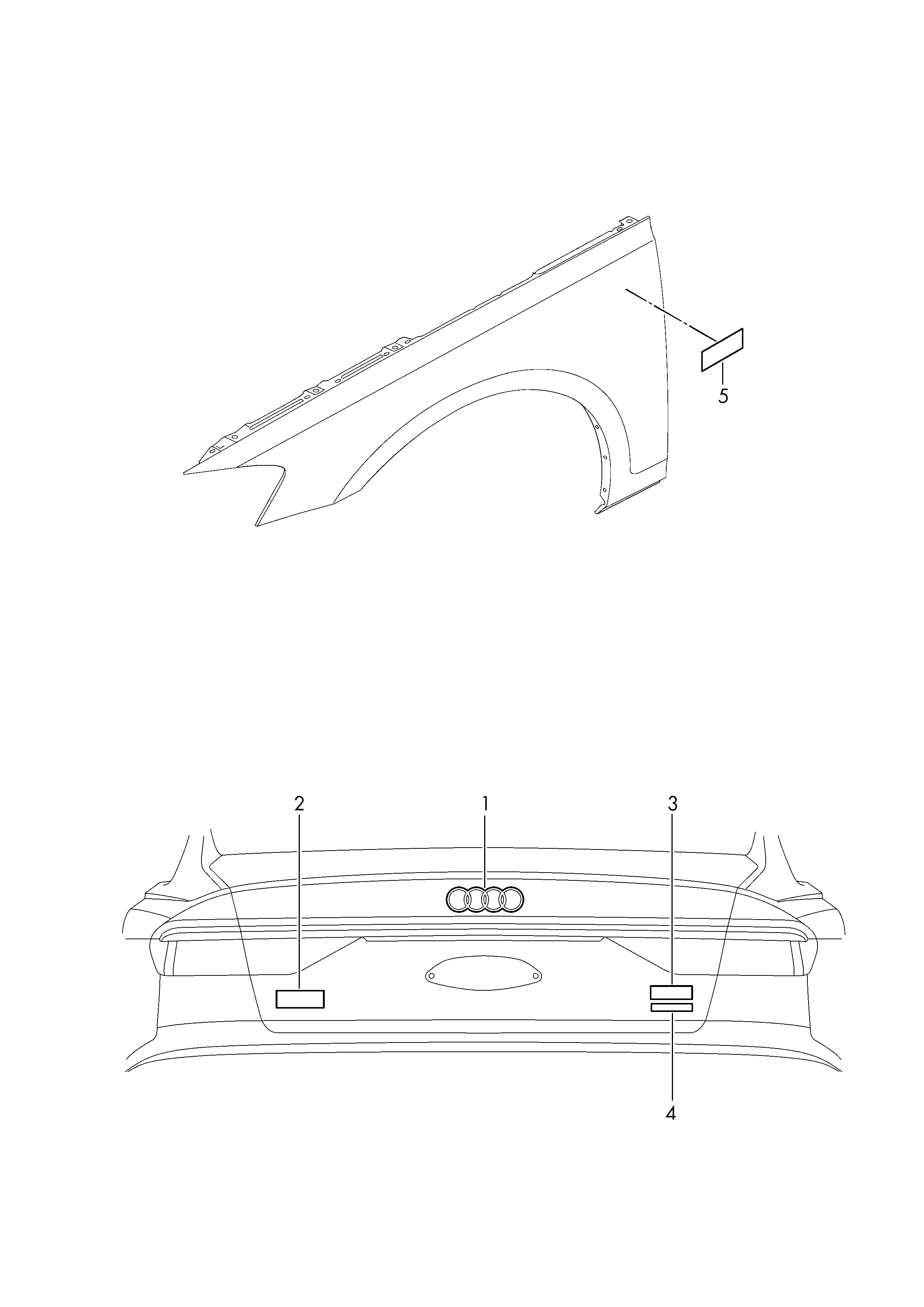853 - Side member trim; wheel spoiler; Sill trim strip; wheel cover ...