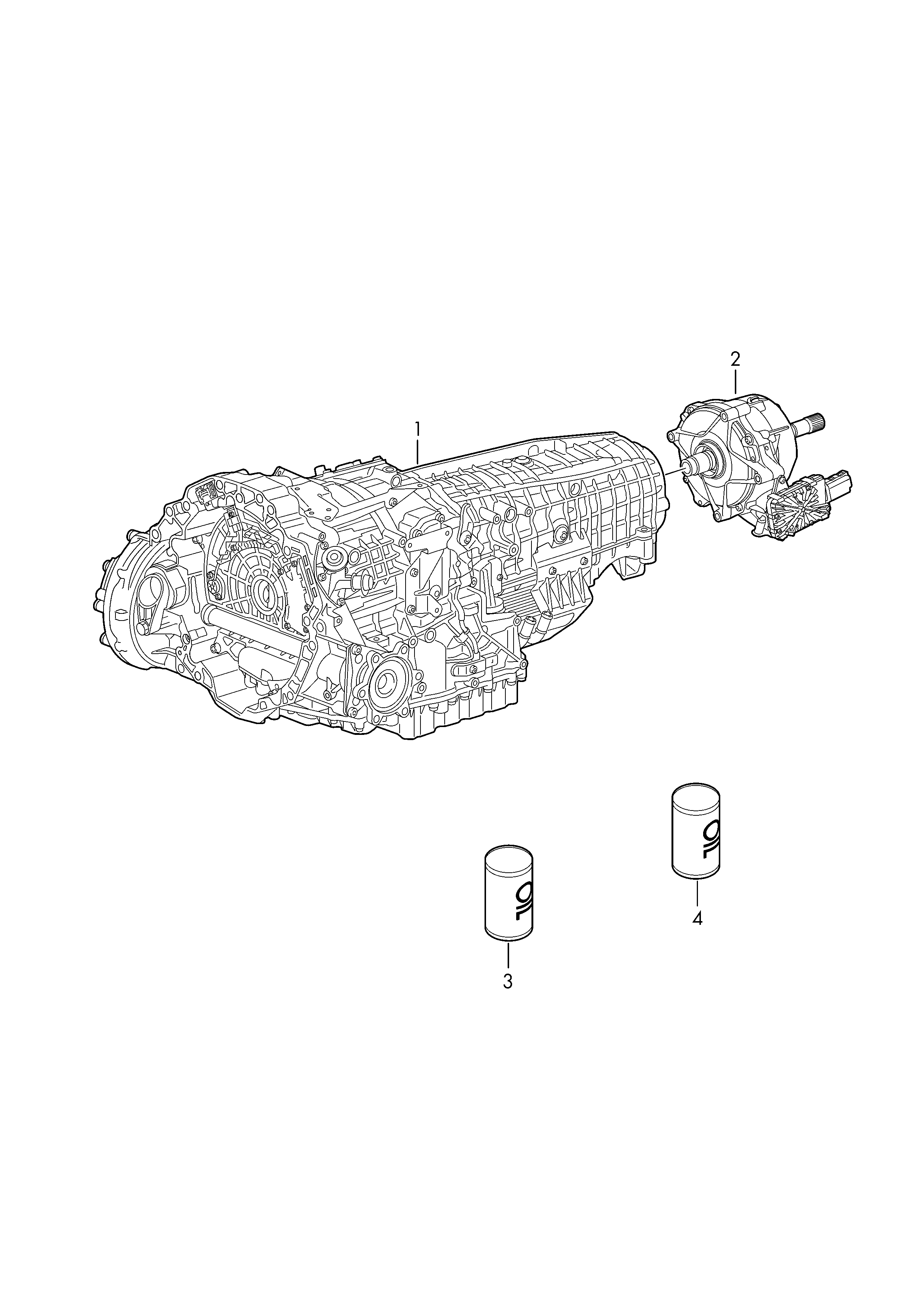 300 - gearbox, complete; 7-speed dual clutch gearbox; Included ...