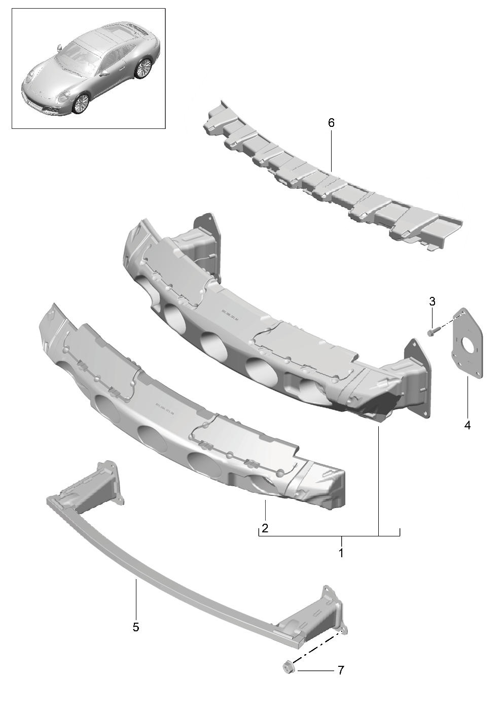 802 - bumper; Spoiler; Sport Design package; GTS; Air guide; Bumper ...