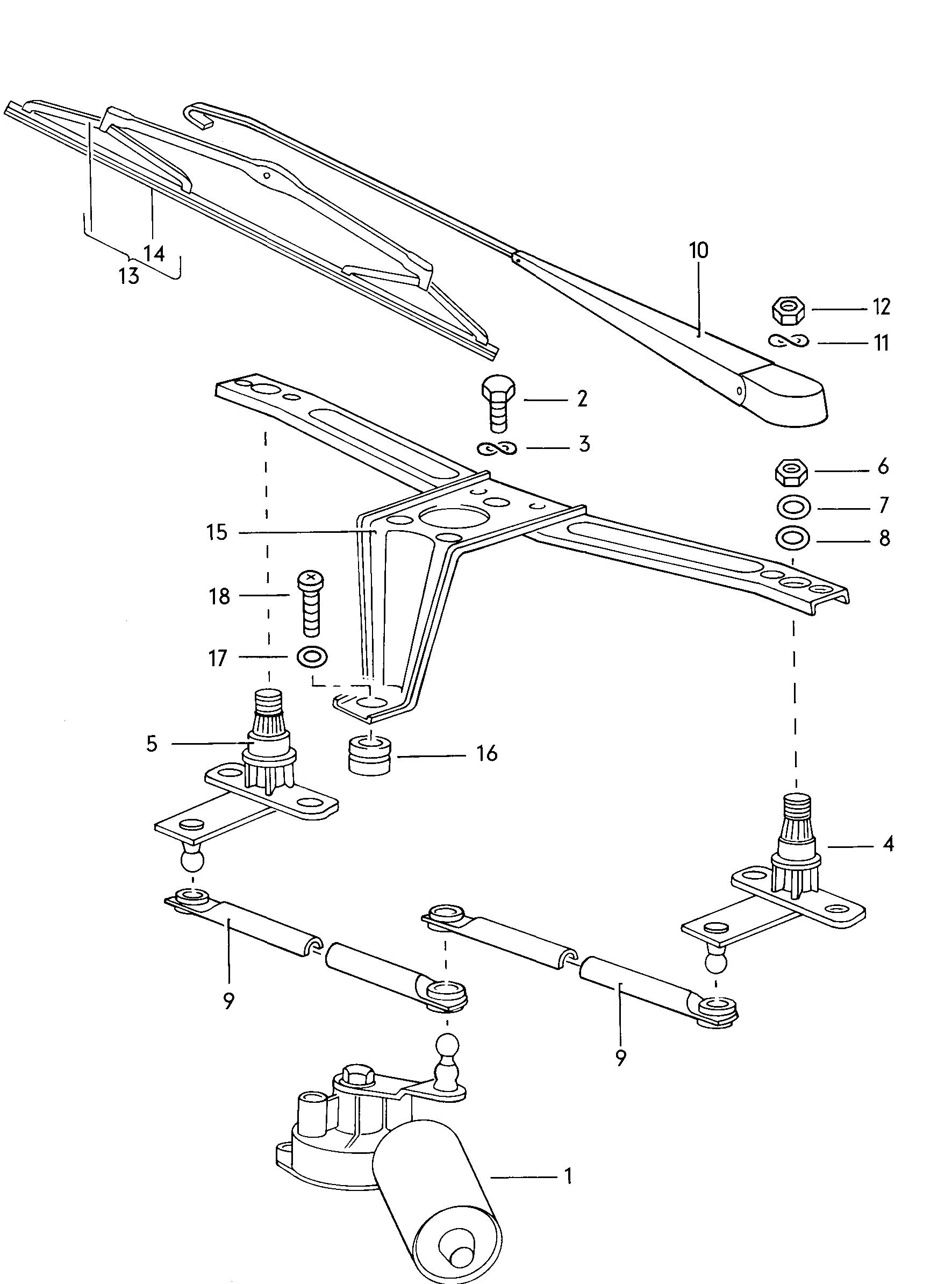 955 - windshield wiper; Windscreen washer system; Wiper and washer ...
