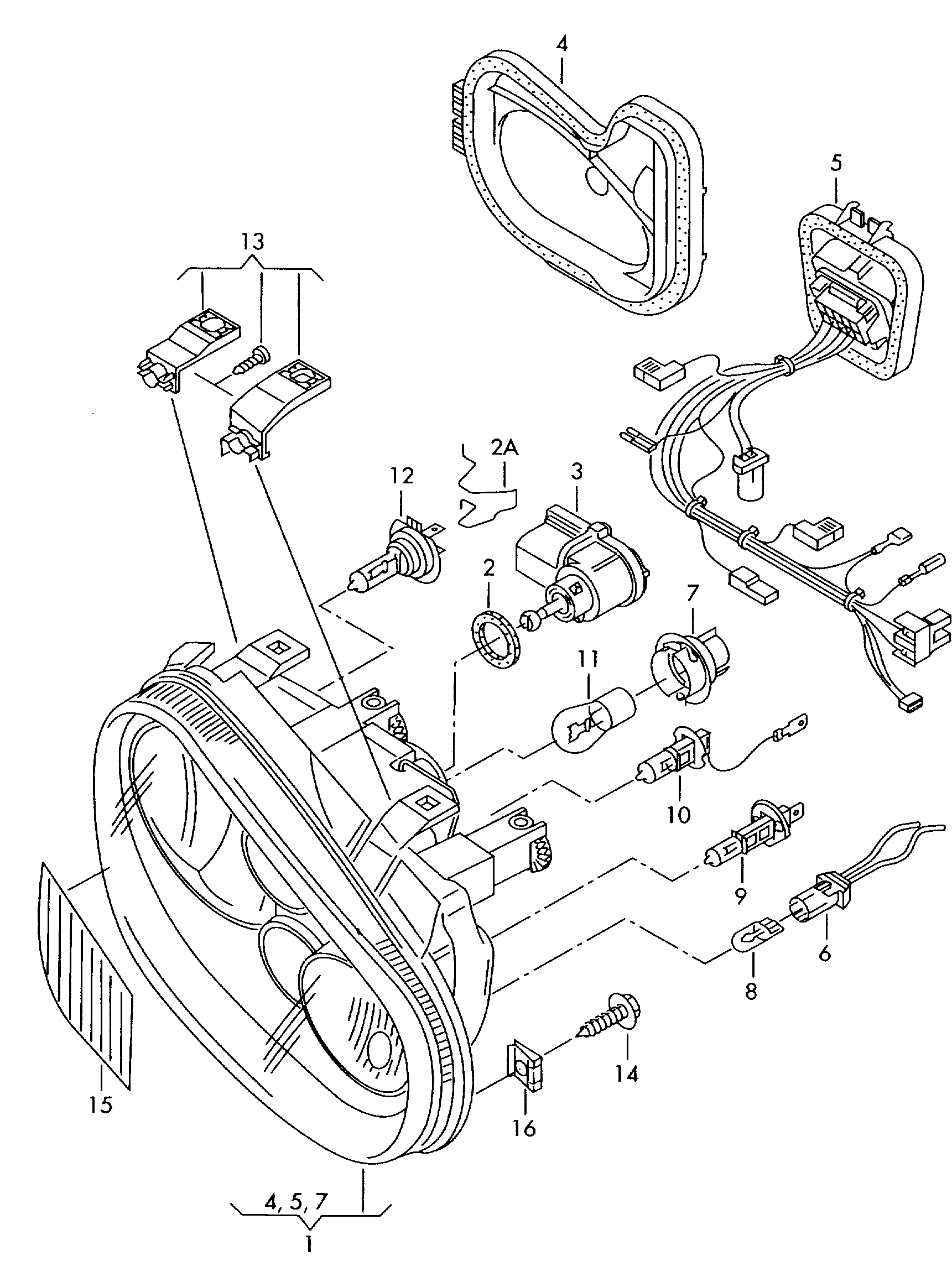 941 - Halogen twin headlight; Halogen twin headlights for gas discharge ...
