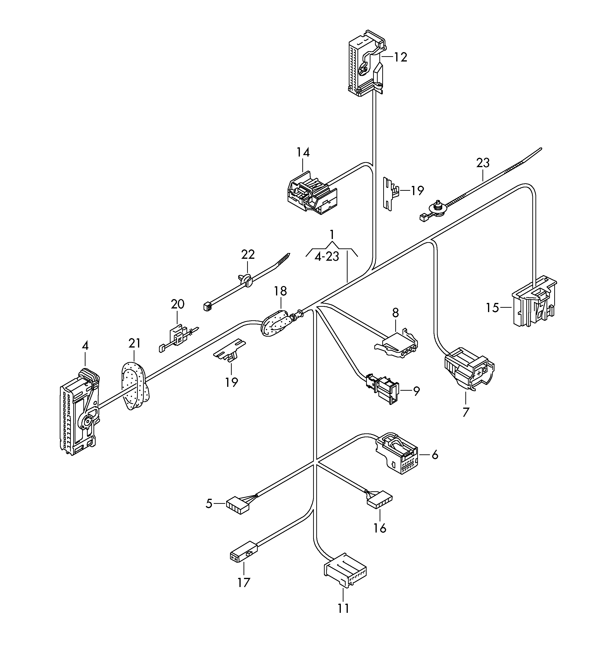 Vw California Roof Wiring Loom